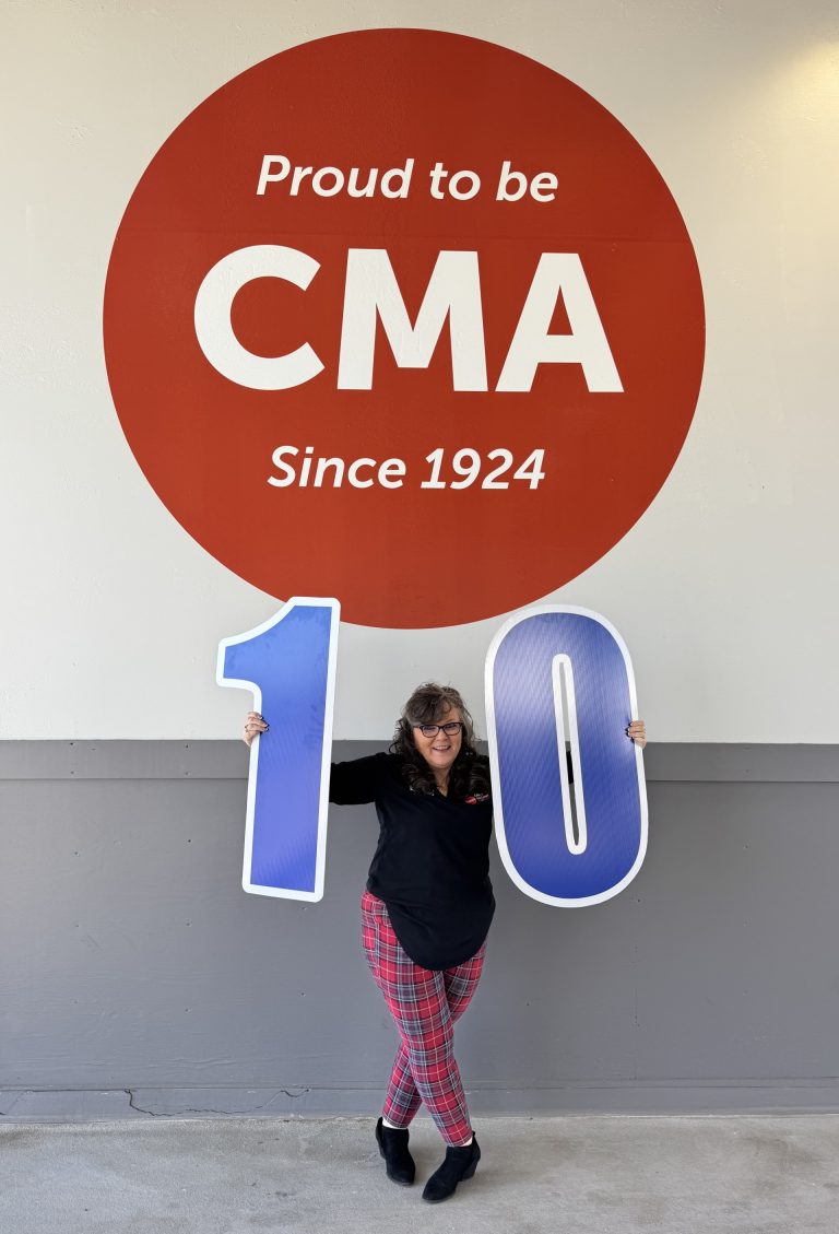 Happy 10-Year CMA Work Anniversary to Tina Smith! – CMA People News Archive